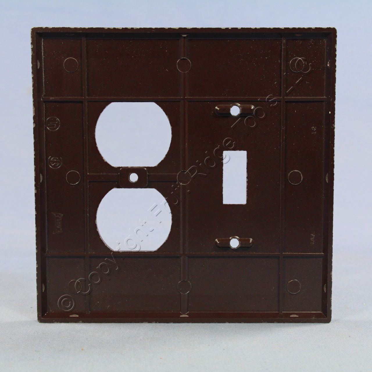 Eagle Brown OVERSIZE 2-Gang Switch Receptacle Wallplate Outlet Jumbo ...