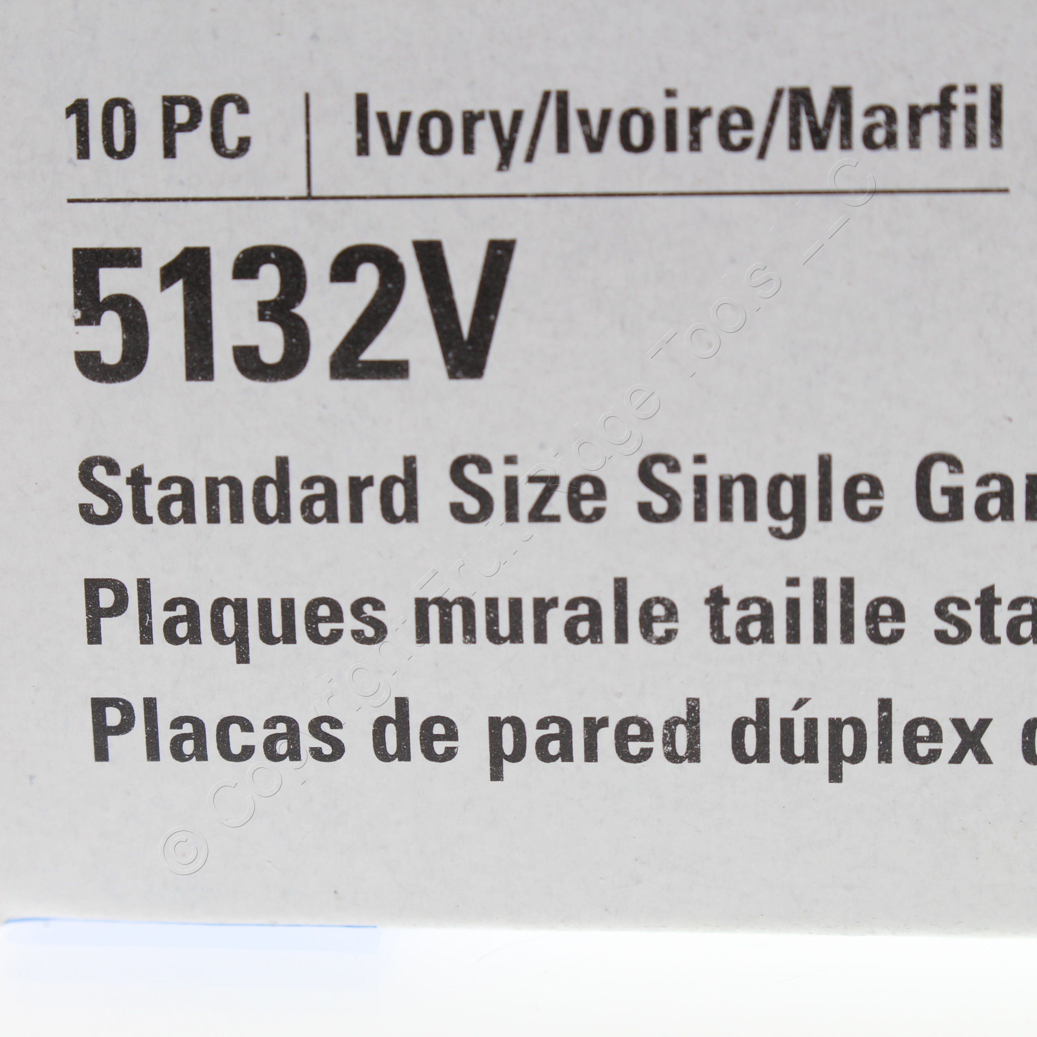 Eaton+5132V+Standard-size+Wallplate+1-gang+Nylon+Ivory for sale online ...