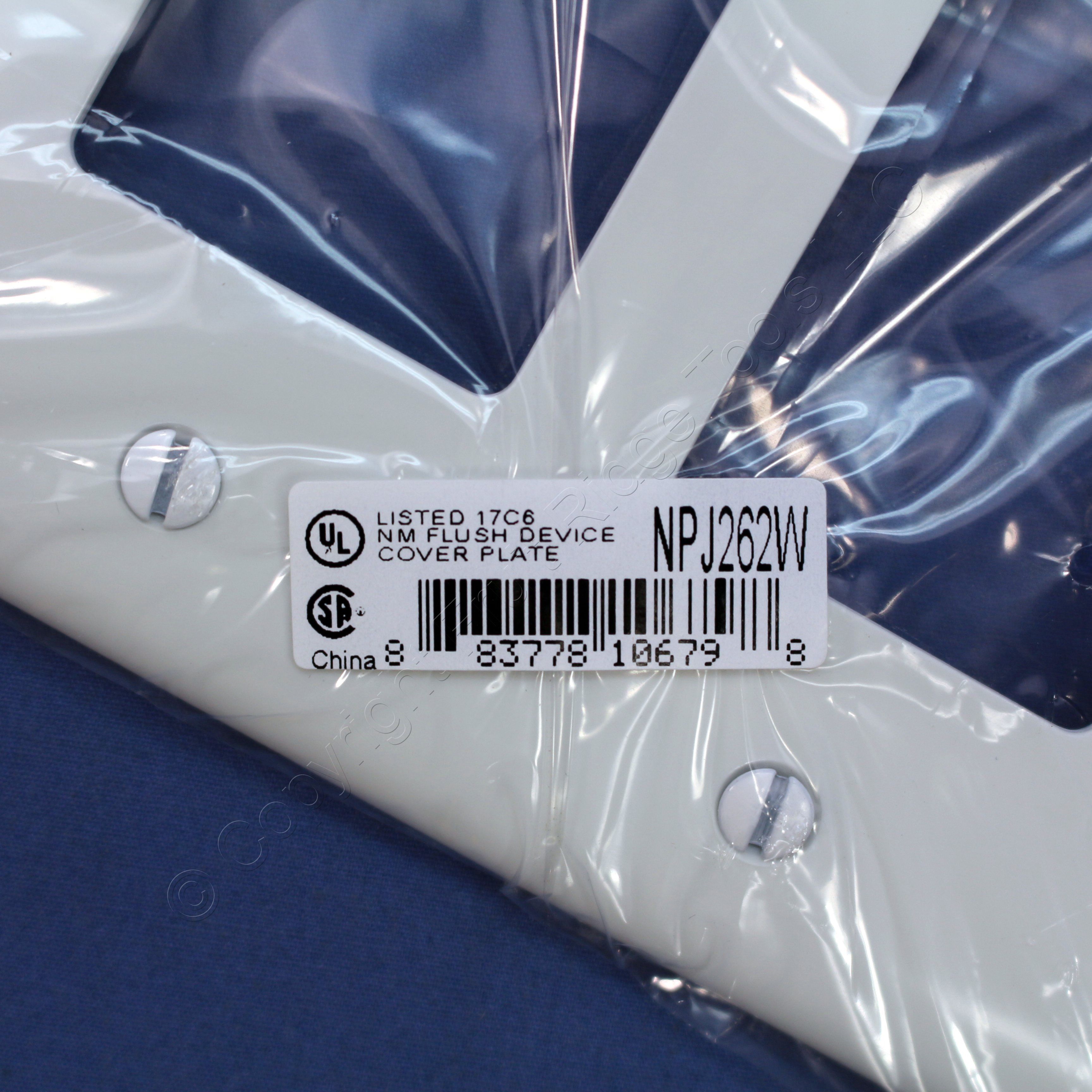 Decorator Wallplate Midi 2-gang White Hubbell Electrical Products ...