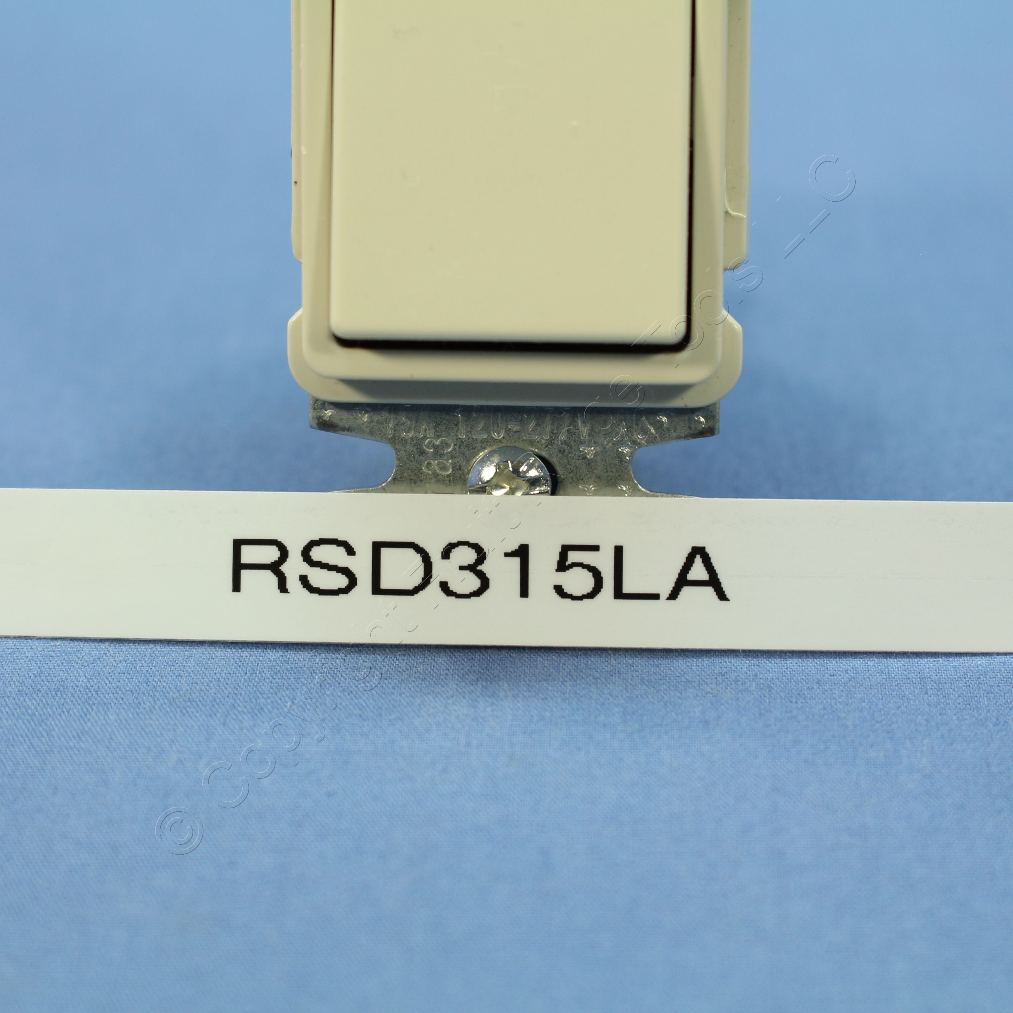 Hubbell Lt Almond Decorator Smooth Rocker 3-Way Light Switch 15A Bulk ...