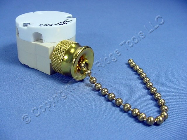 Leviton Nickel Pull Chain Rotary Appliance Switch 3-Sp 2-Circuit 1689 ...
