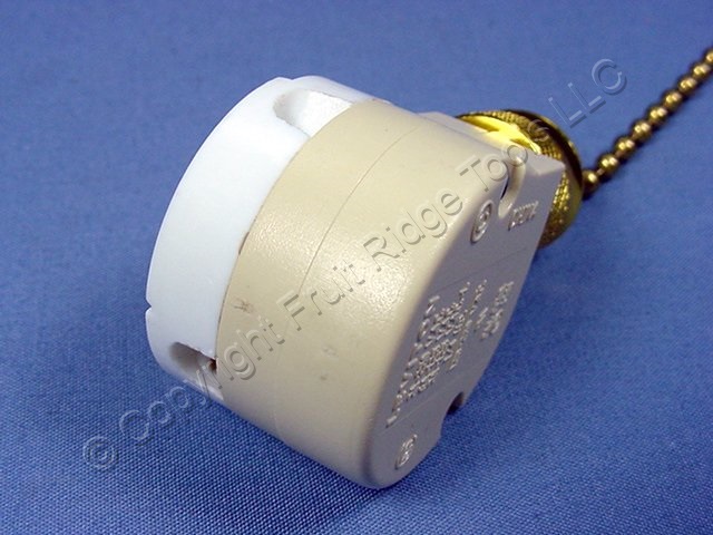 Leviton Nickel Pull Chain Rotary Appliance Switch 3-Sp 2-Circuit 1689 ...