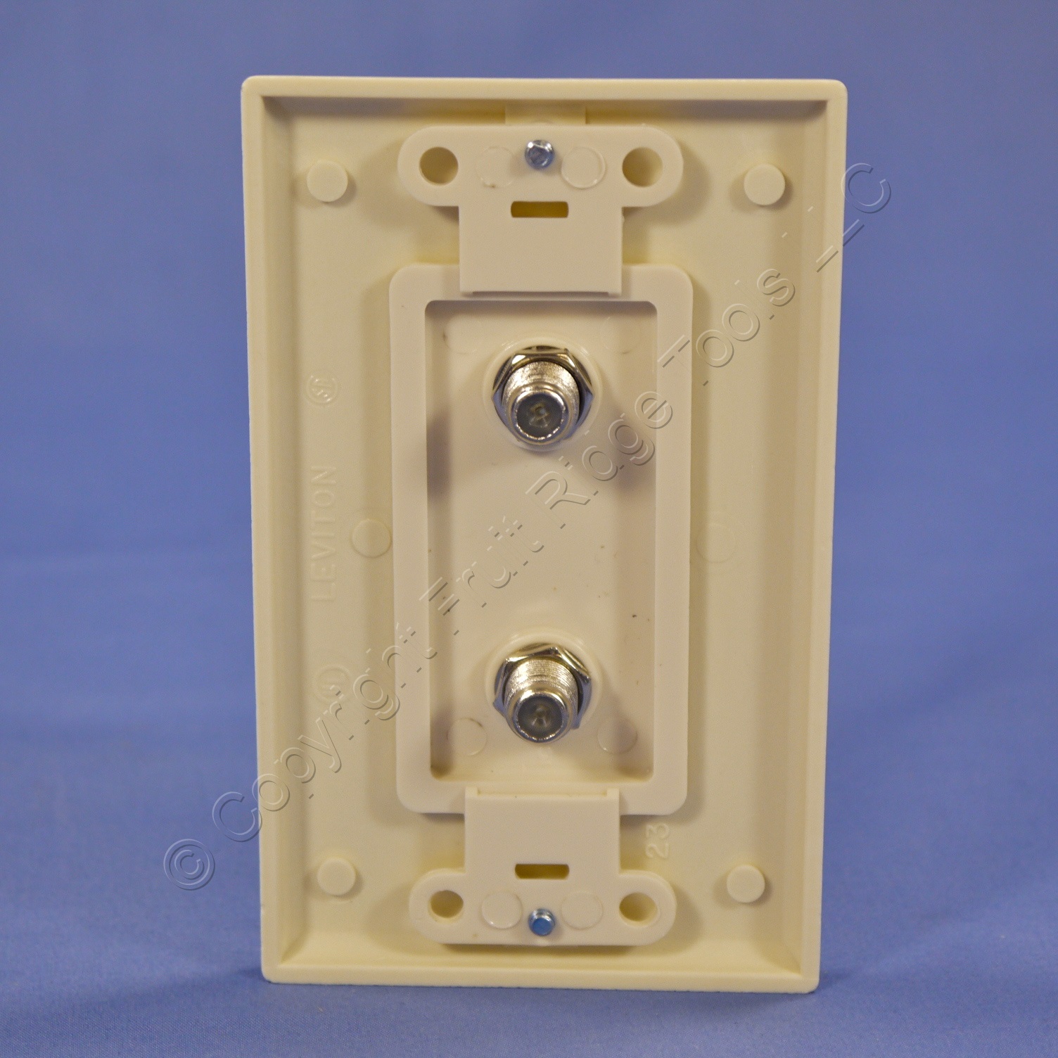 🏠 Leviton Light Almond Decora DUAL CATV Coaxial Cable Jack Wall Plates ...