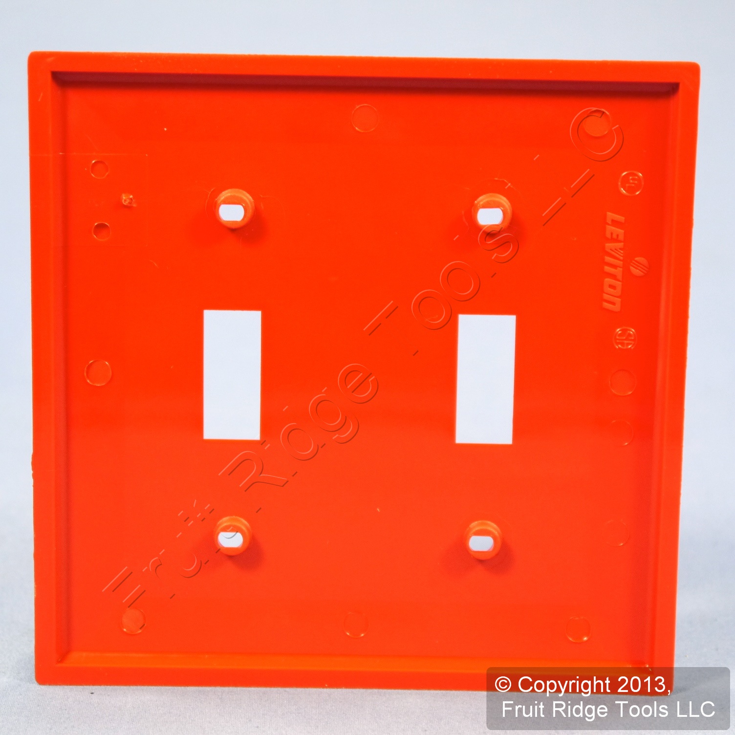 Leviton Red Unbreakable 2-Gang Toggle Switch Nylon Wallplate Cover ...