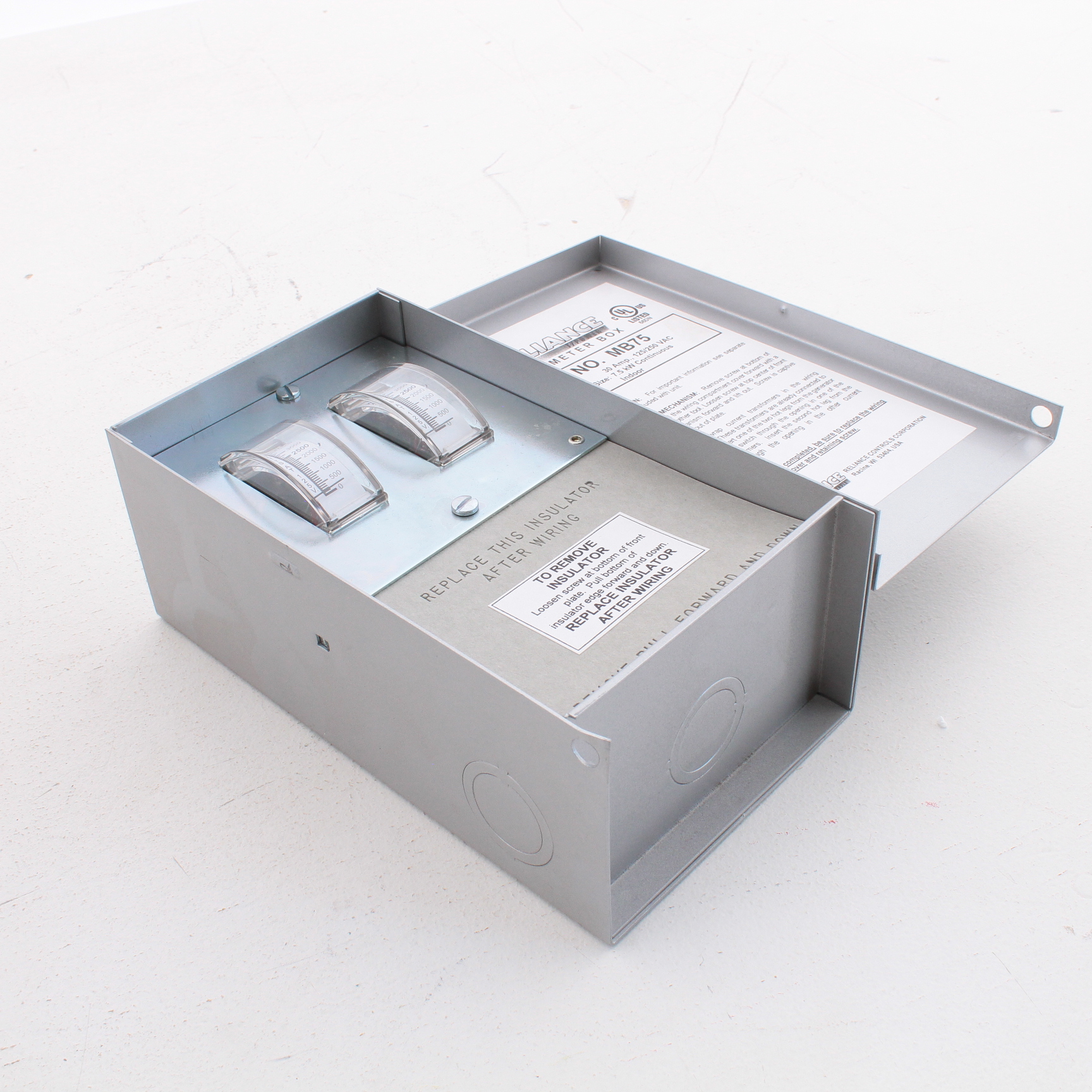 Reliance Indoor Watt Meter Box MB75 815181010317| eBay